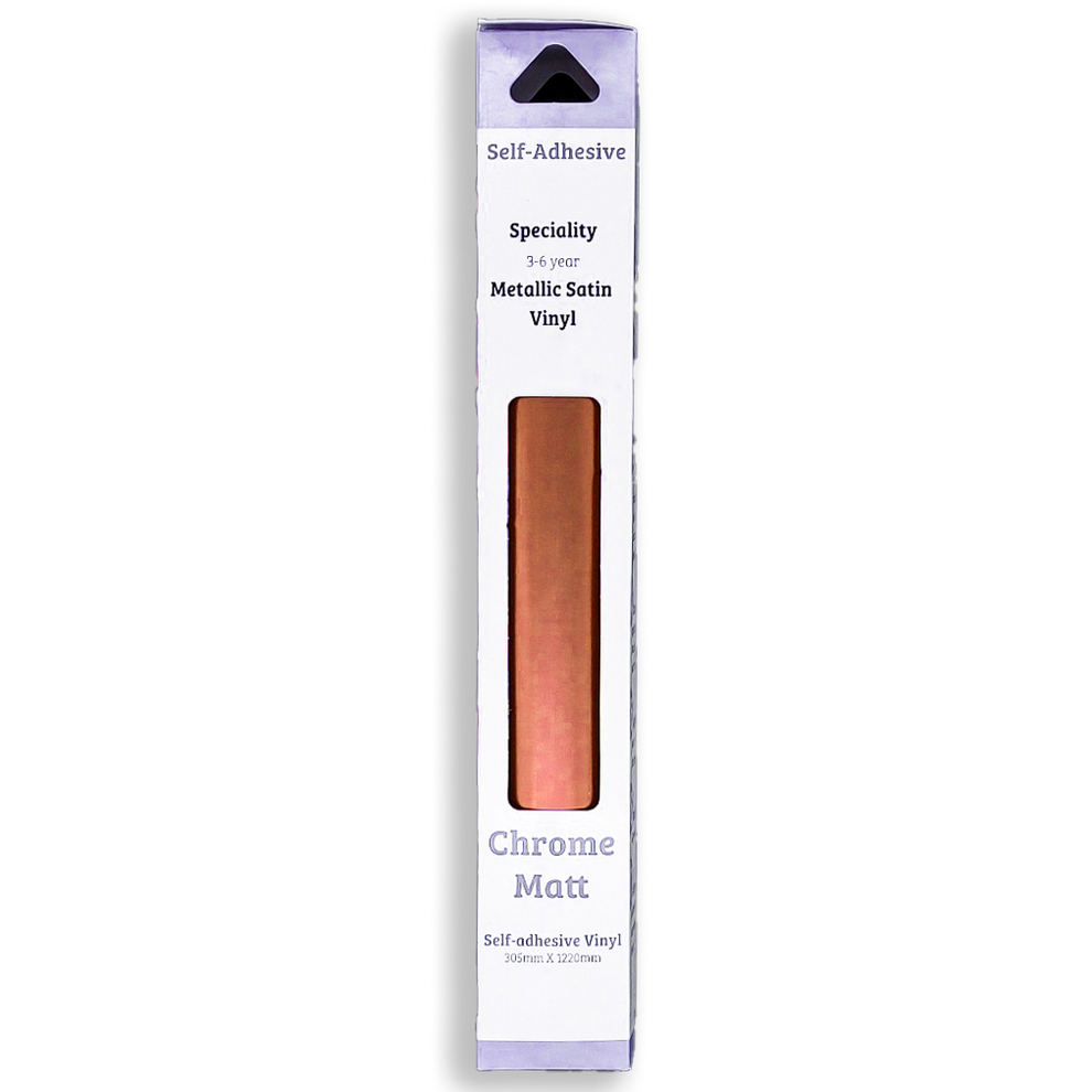 MATT CHROME, COPPER , SELFADHESIVE VINYL 305X1220MM – Maizey Craft