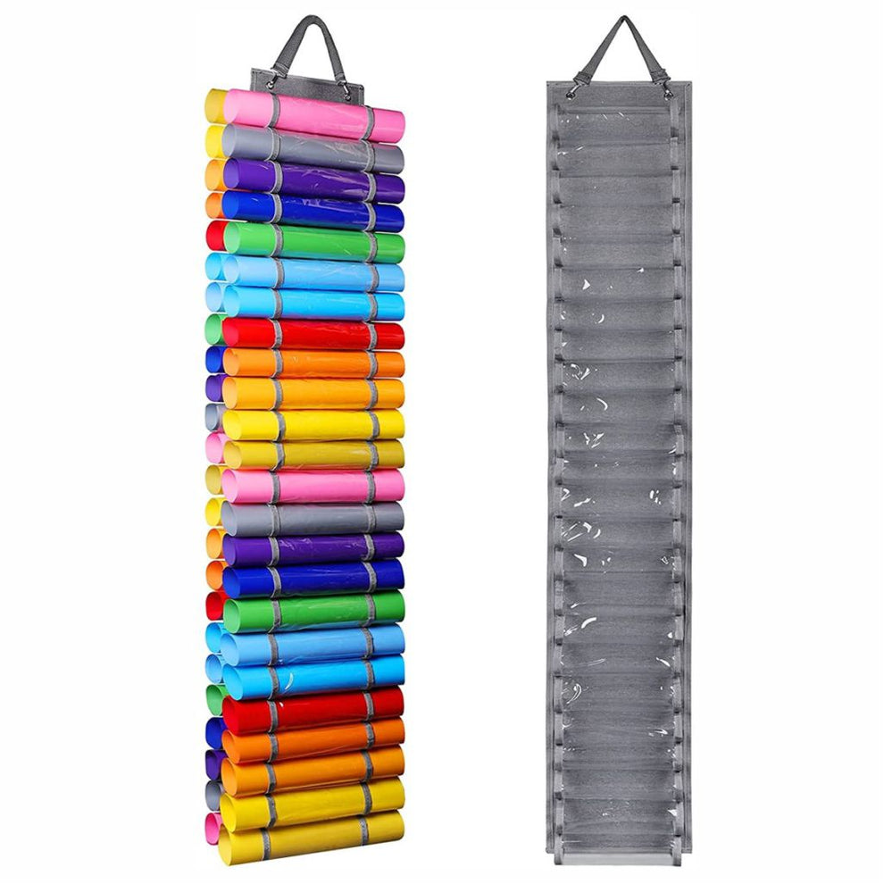 Vinyl Hanging Bag – Storage Organiser for Rolls & HTV Films – Maizey Craft
